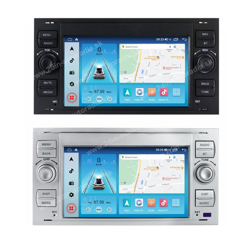 2DIN Autorádio Ford Android 13 Carplay 8-core USB Wifi BT